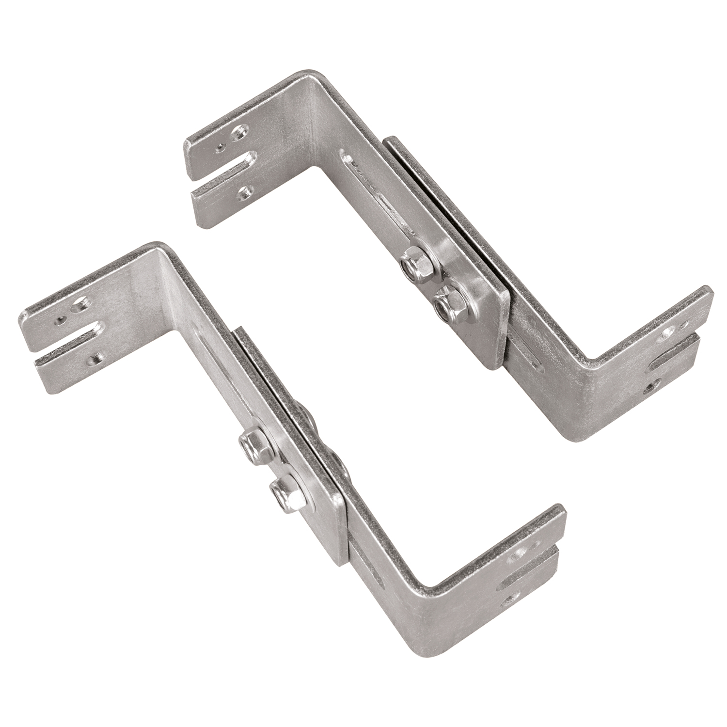 Conen Mounts 2 galvanized adjustable wall mounting brackets – Transparent