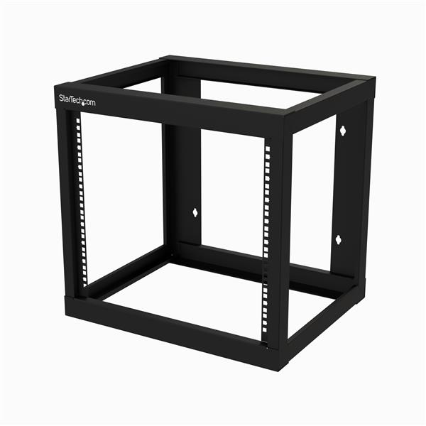 StarTech.com 9U Wall-mount Rack – Open Frame – 18 in. Deep – Transparent