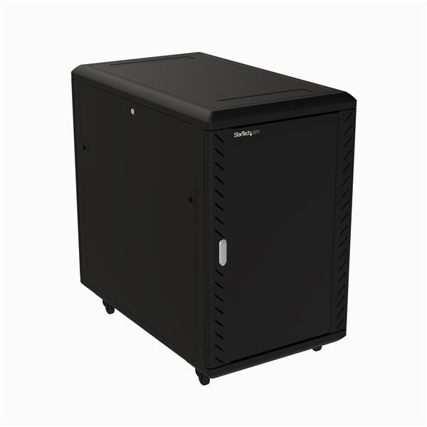 StarTech.com 18U Server Rack Cabinet – Includes Casters and Leveling ...