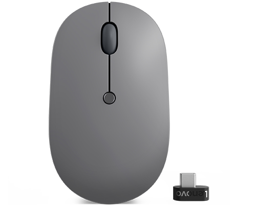 Lenovo Go mouse Ambidextrous RF Wireless Optical 2400 DPI – Transparent