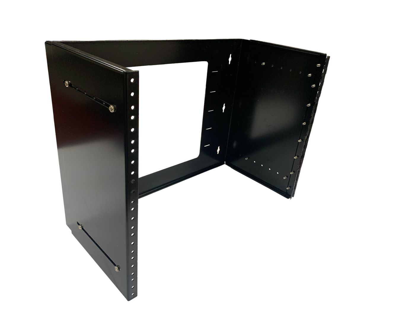 Lanview LVR250708 rack cabinet 8U Wall mounted rack Black – Transparent