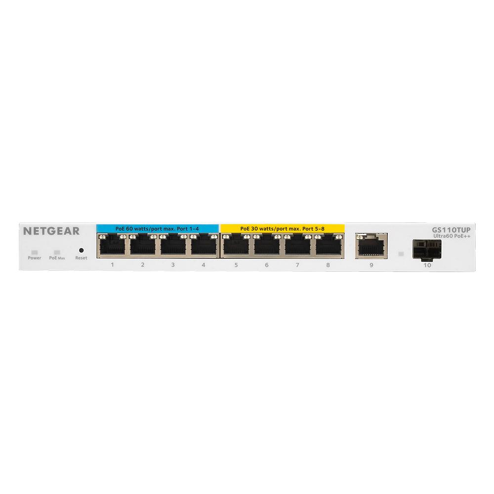 Netgear 10-Port Gigabit Ethernet Ultra60 PoE++ Smart Managed Pro ...