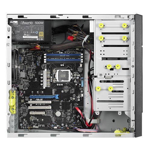 ASUS TS100-E10-PI4 Full-Tower Black, Metallic Intel C242 LGA 1151 ...