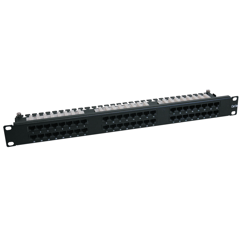 Tripp Lite 48-Port 1U Rack-Mount Cat6/Cat5 High Density 110 Patch Panel ...